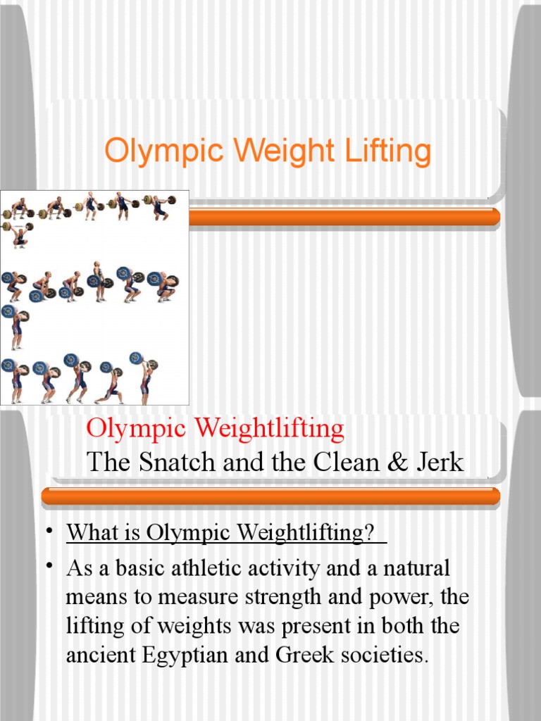 Olympic Weight Lifting | PDF | Athletic Sports | Hobbies