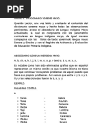 Diccionario Mayo-Español | PDF