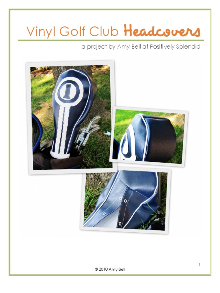Headcover Tutorial | PDF | Seam (Sewing) | Sewing