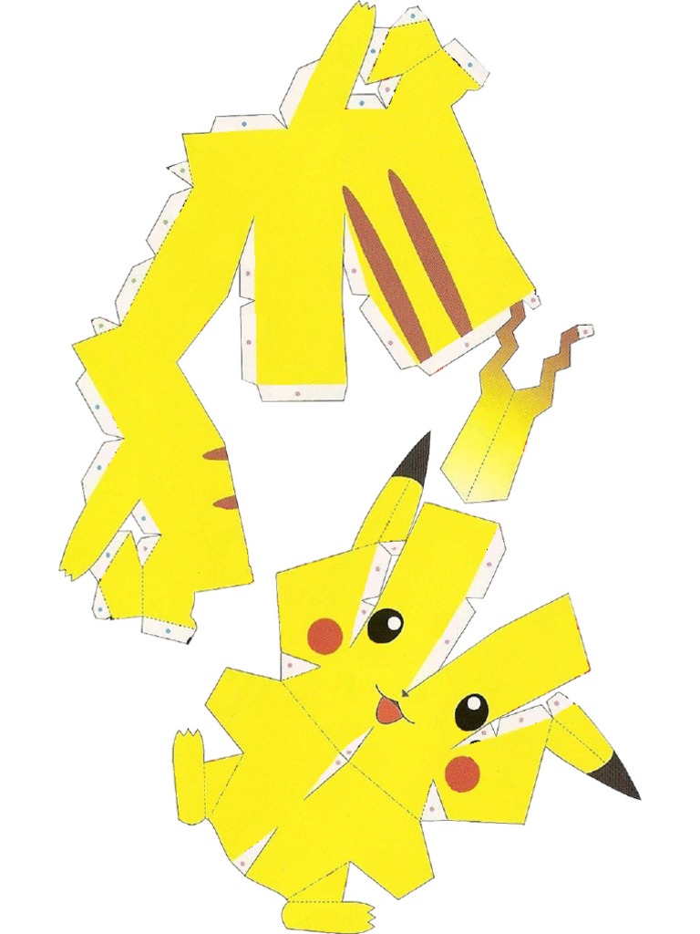 Pikachu 2 - Paper Craft | PDF