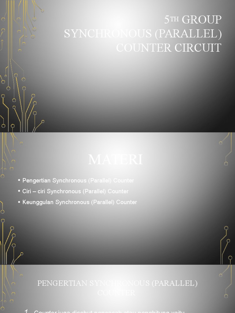 Synchronous Sequential Counter | PDF