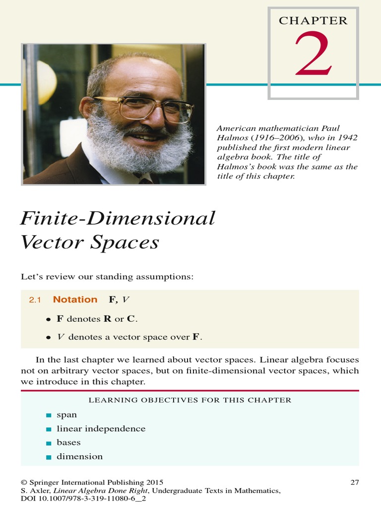 c1 | PDF | Basis (Linear Algebra) | Linear Subspace