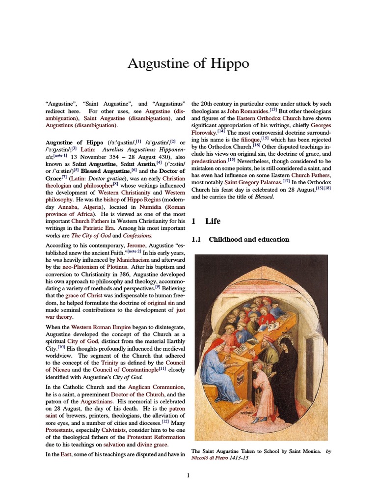 Augustine of Hippo PDF | PDF