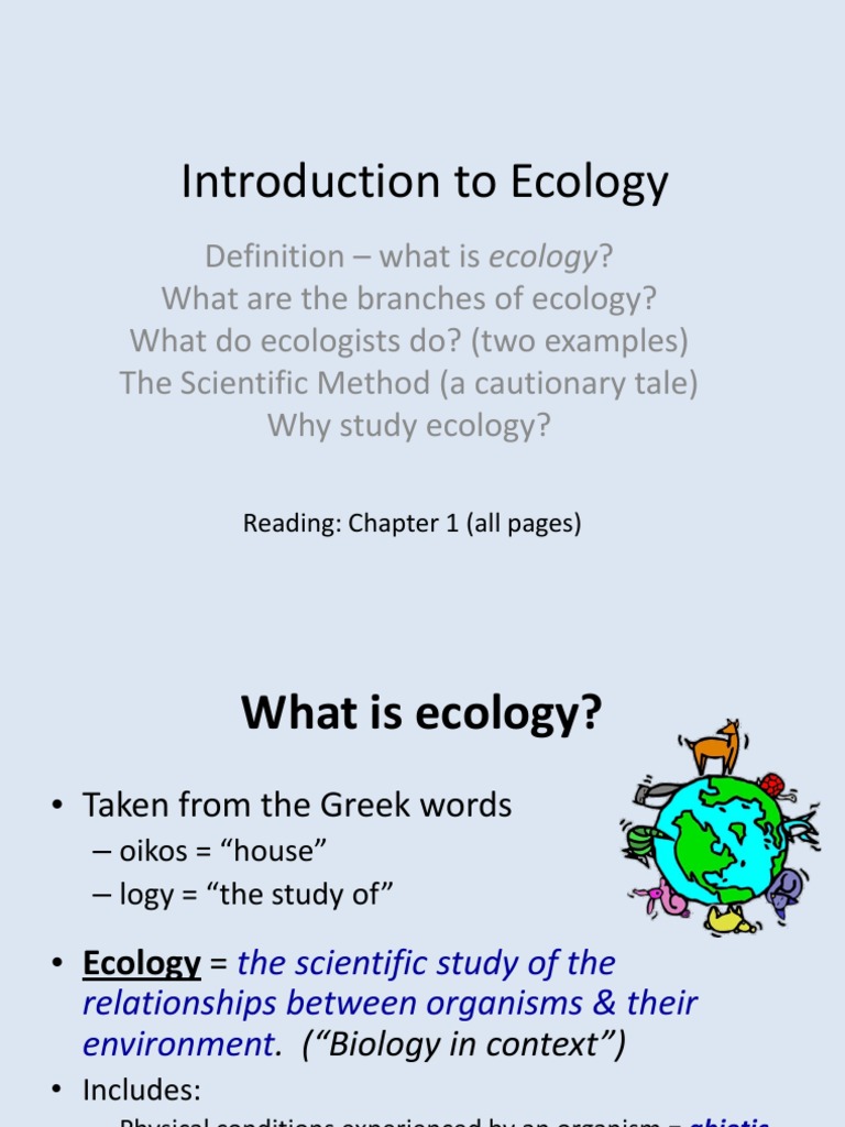 Introduction To Ecology | PDF | Ecology | Hypothesis