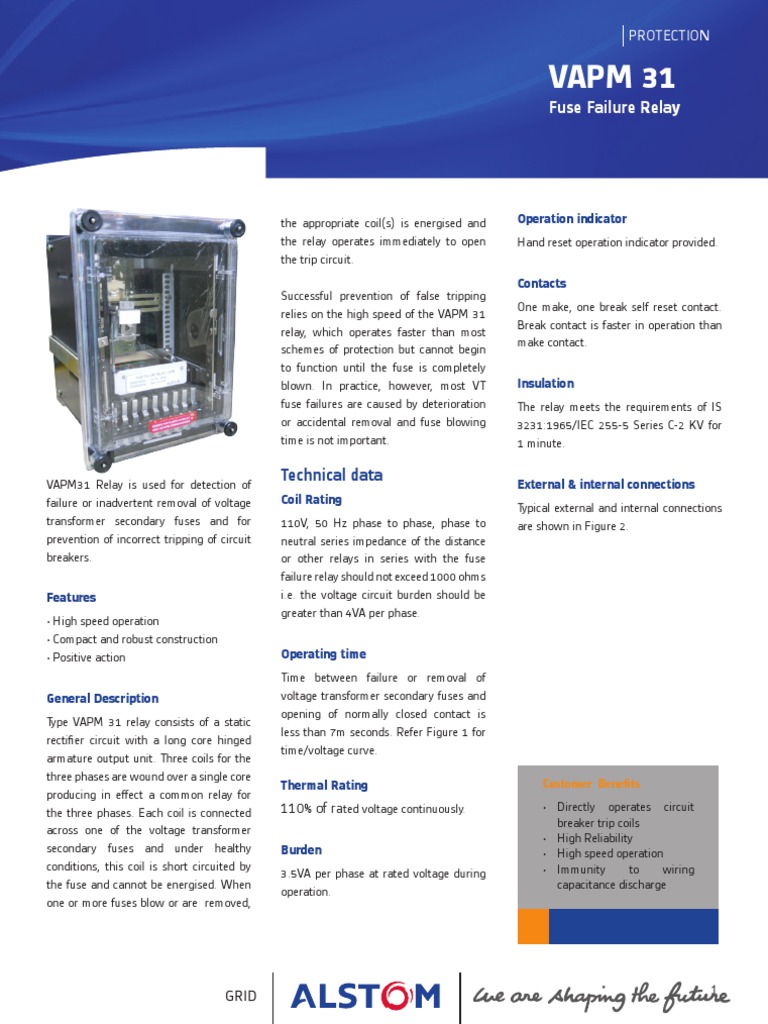 Vapm 31: Fuse Failure Relay