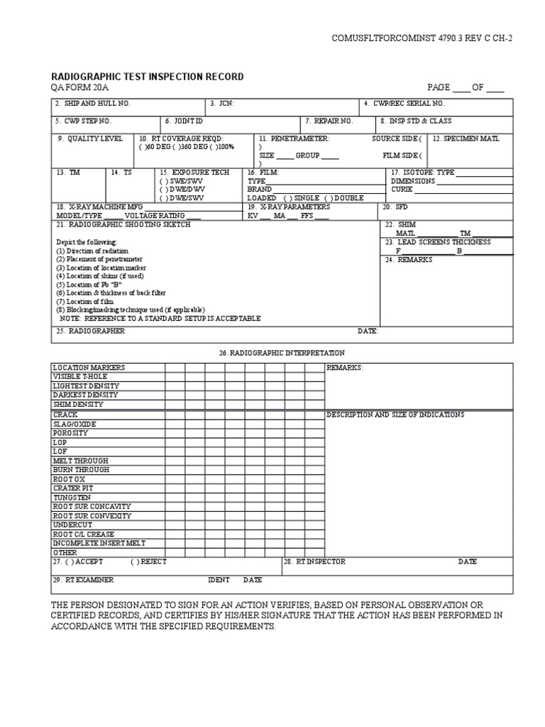 Radiographic Form | PDF