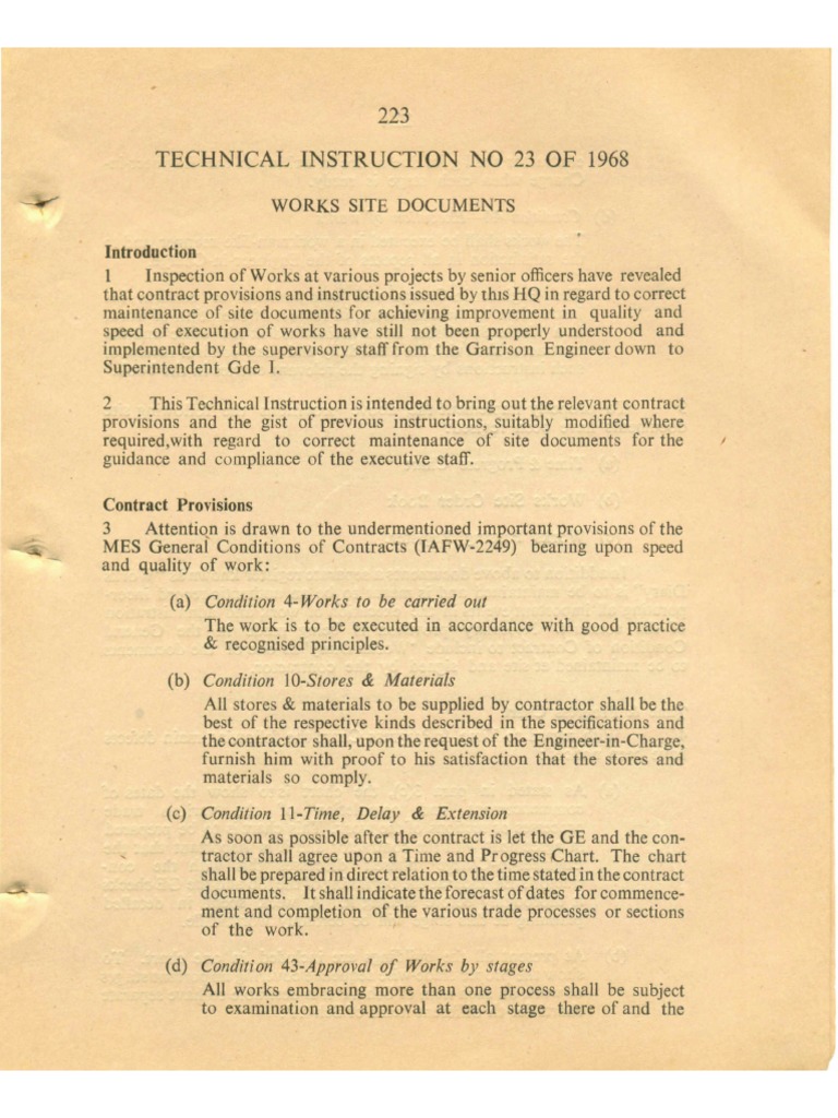 TI 23 of 68 Site Order Book | PDF | Concrete | Pipe (Fluid Conveyance)