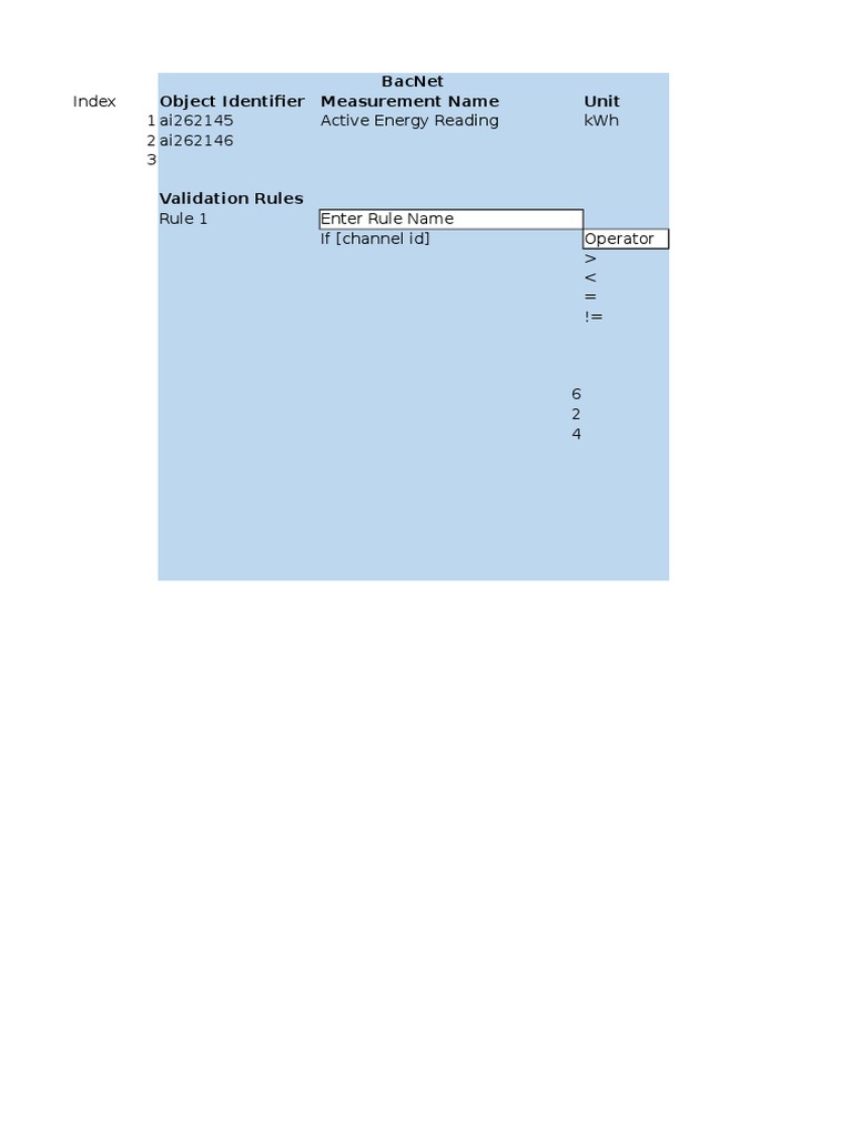Bacnet Mapping Table | PDF | Kilowatt Hour | Nature