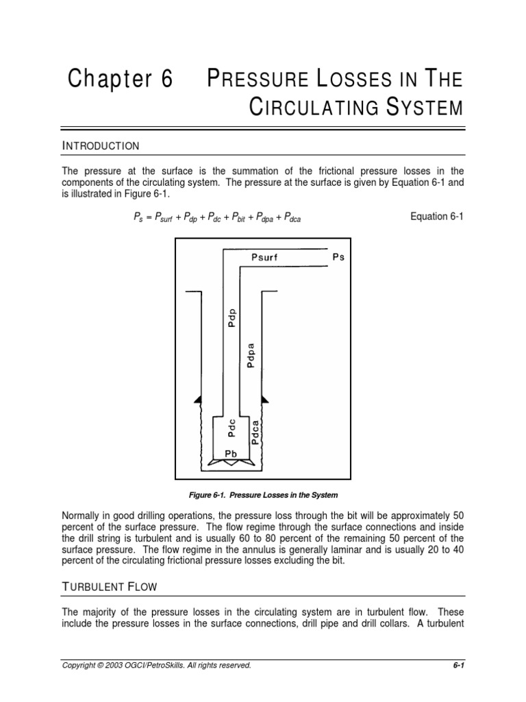 Chapter 06 Pressure Losses in The Circulating System | PDF | Fluid ...