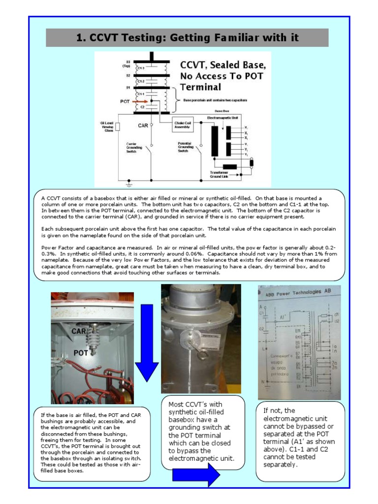 CCVT Test Guide May 2010 | Capacitor | Equipment