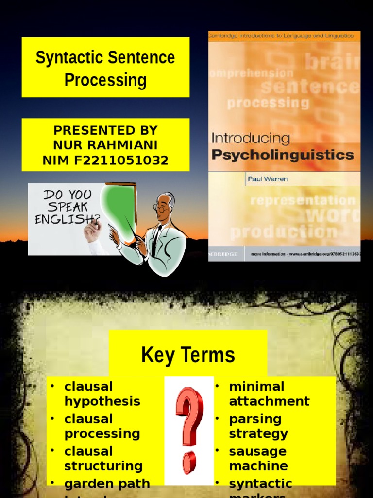 Psycholinguistics | PDF | Parsing | Sentence (Linguistics)