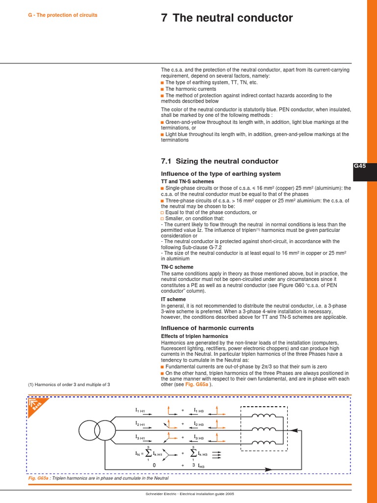 7.1 Sizing The Neutral Conductor | PDF | Cable | Electrical Wiring