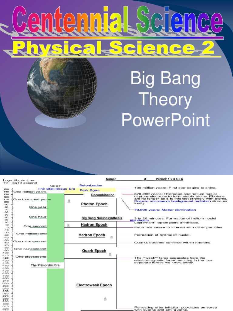 Big Bang Powerpoint | PDF | Big Bang | Redshift