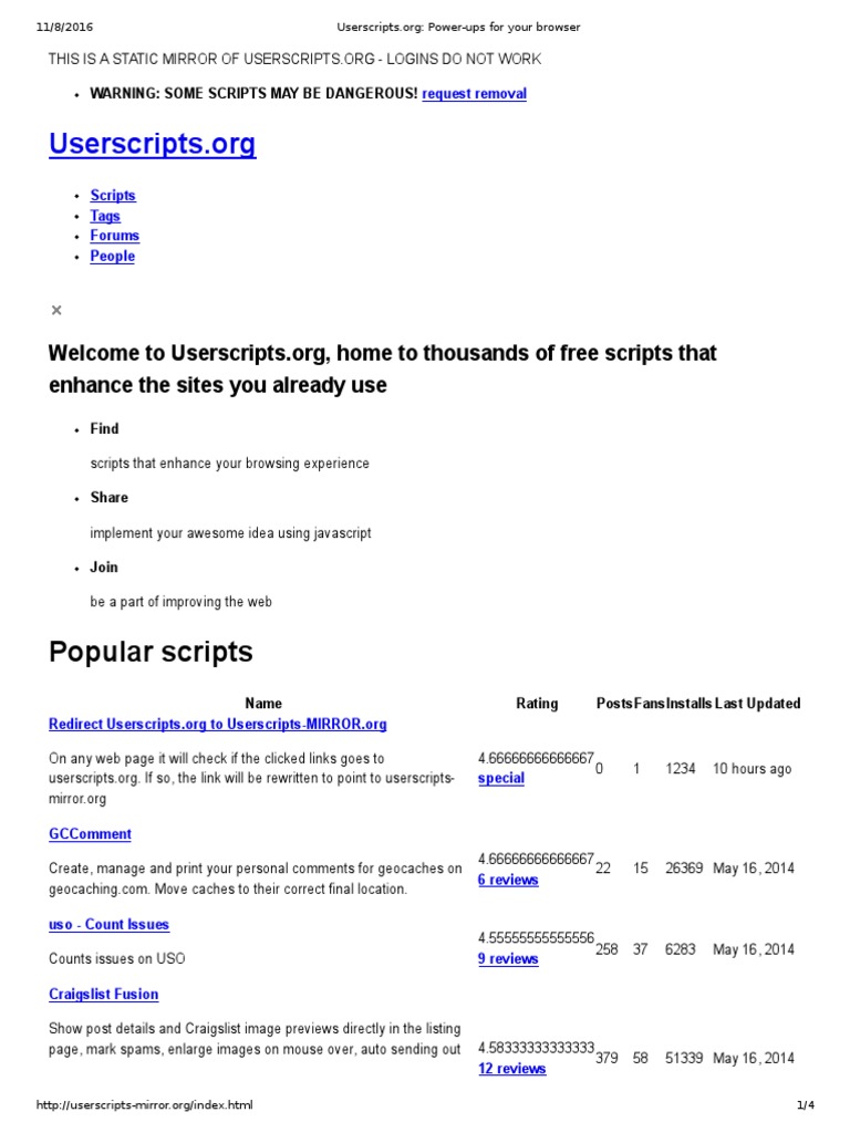 Popular Scripts: Enhance The Sites You Already Use | Download Free PDF ...
