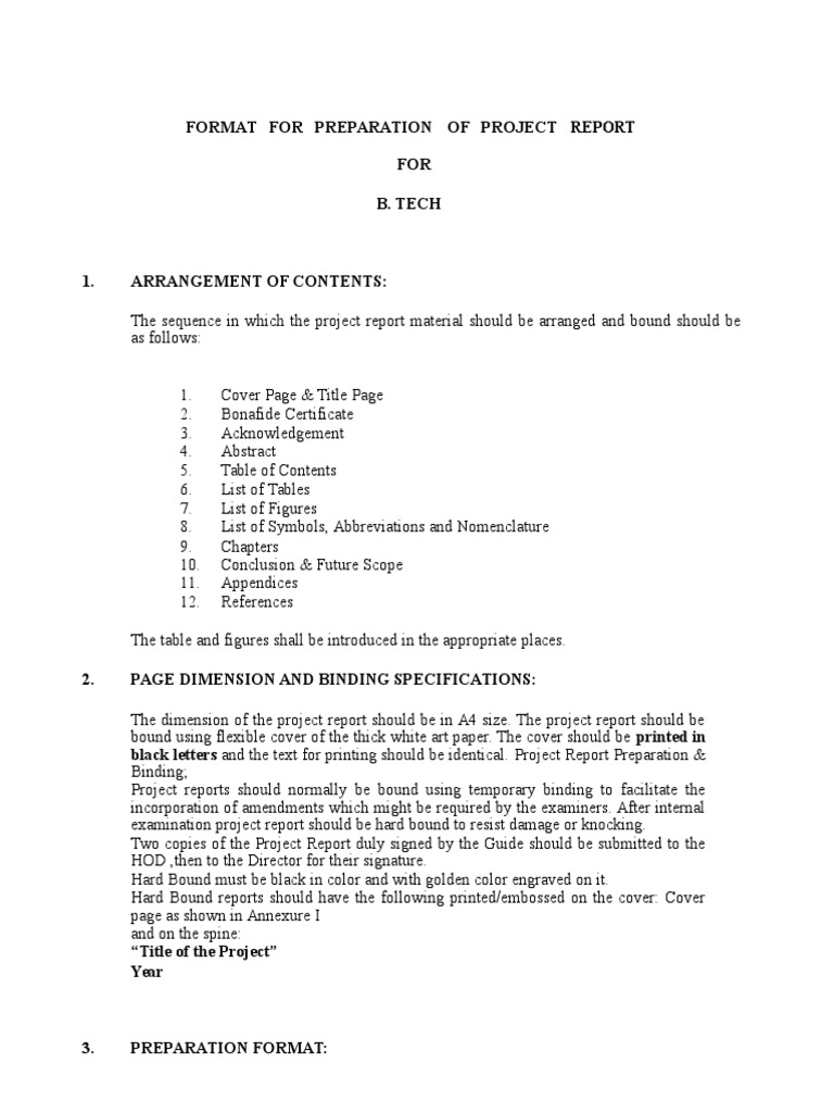 Minor Project Report Format | PDF | Times New Roman | Bookbinding