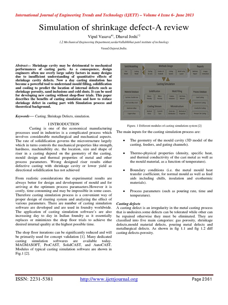 Simulation of Shrinkage - IJETT - International Journal of Engineering ...