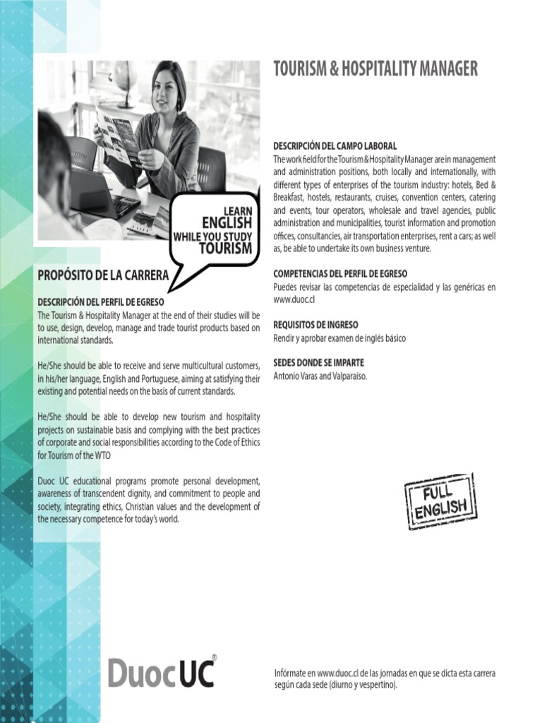 Tourism & Hospitality Career Guide | PDF | Tourism | Business
