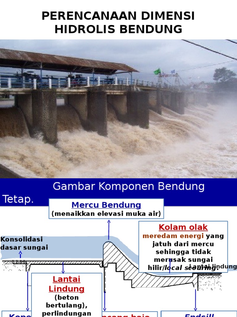 Perencanaan Hidrolis Bendung untuk Pengendalian Banjir dan Irigasi | PDF