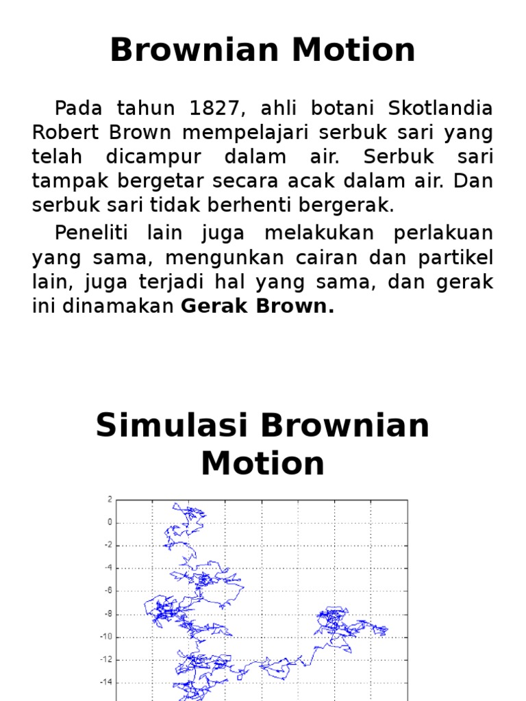 Brownian Motion | PDF