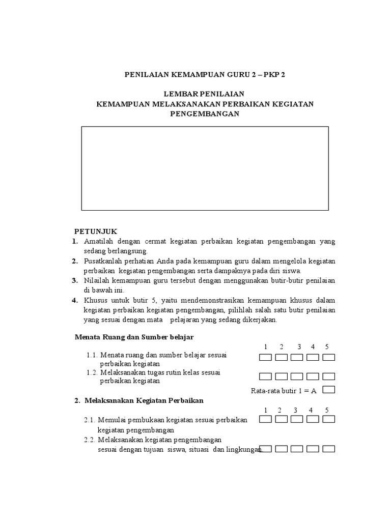 Apkg 2 PKP Paud | PDF