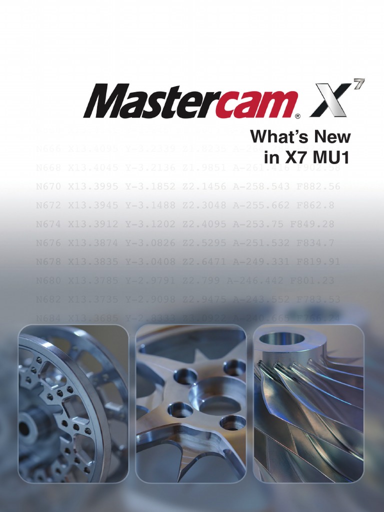 Manual MasterCam X7 | Machine Tool | Line (Geometry) | Free 30-day ...