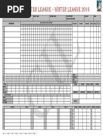 Official Dart League Score Sheet | PDF