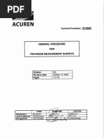 UT Thickness Procedure | PDF | Calibration | Nondestructive Testing