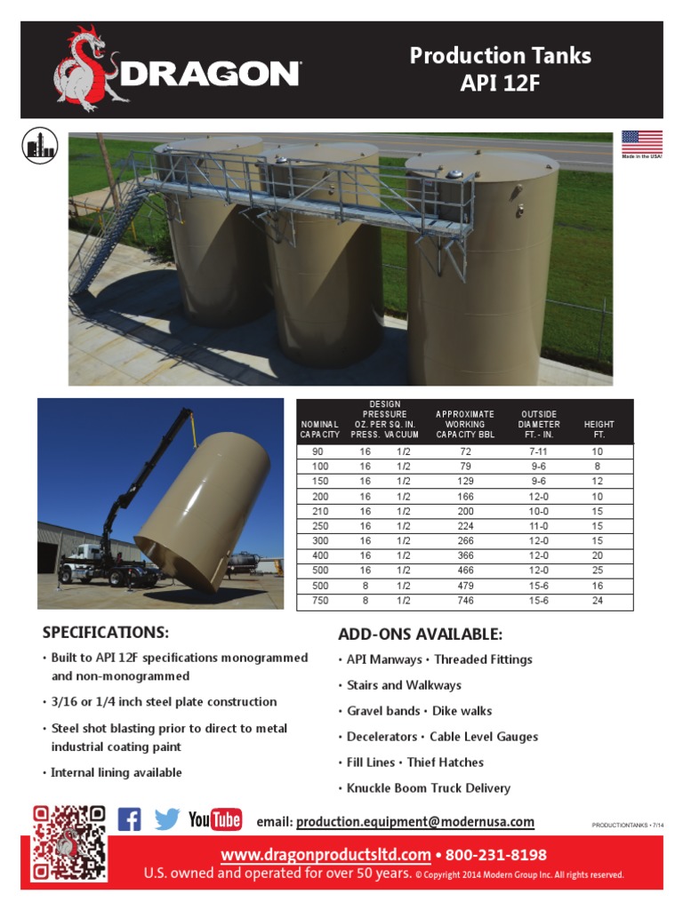 API 12 F Specification | PDF