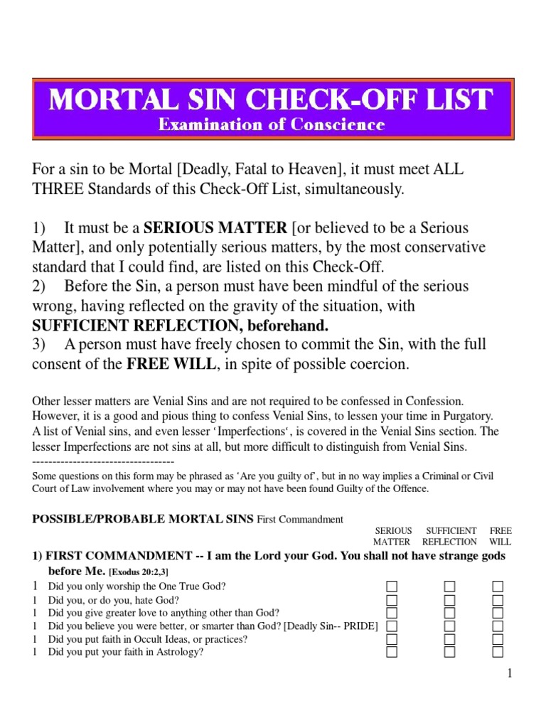 List of Sins PDF | PDF | Sexual Intercourse | Seven Deadly Sins