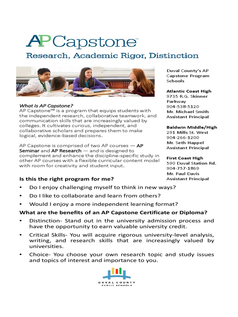 2016 What Is AP Capstone Handout | PDF