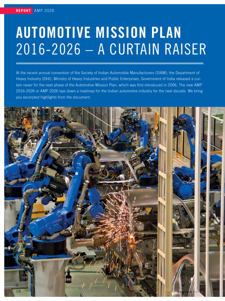 2016-2026 - A Curtain Raiser: Automotive Mission Plan | PDF | Car ...