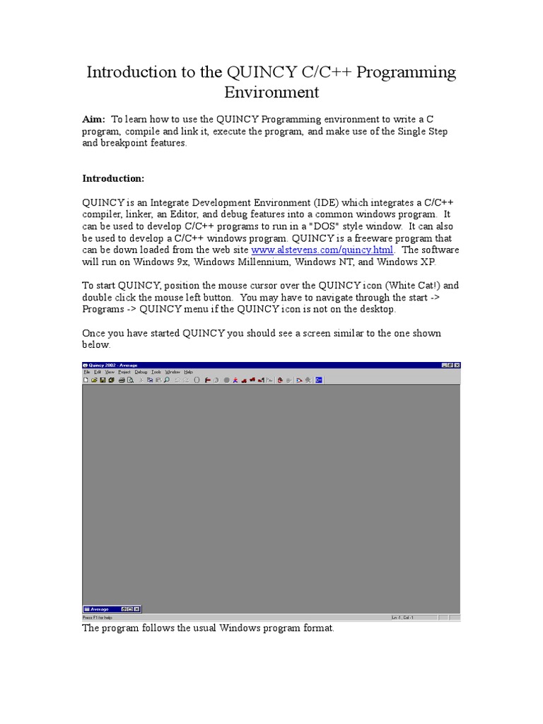 Introduction To The QUINCY C | PDF | Icon (Computing) | Microsoft Windows