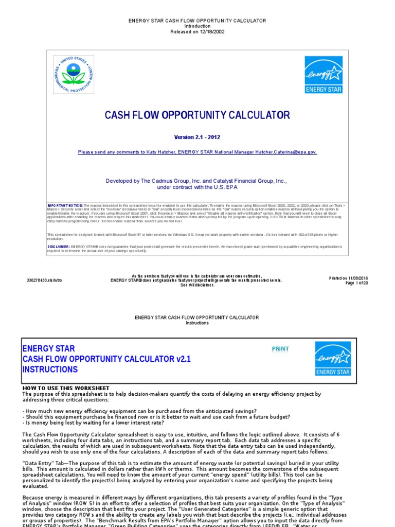 Cfo Calculator | PDF | Net Present Value | Present Value