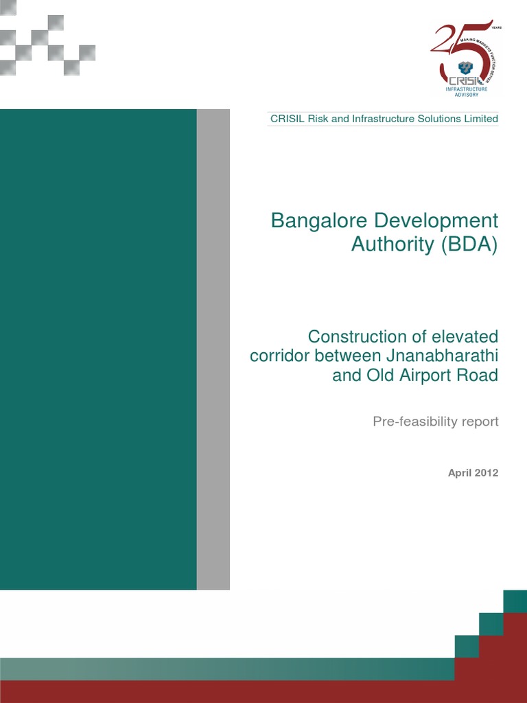 BDA CRISIL Elevated Corridor Pre Feasibility Report | PDF | Internal ...