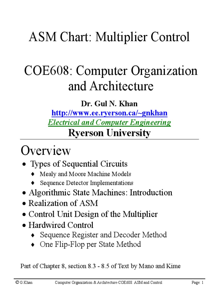 ASM Control | PDF | Multiplication | Logic Gate