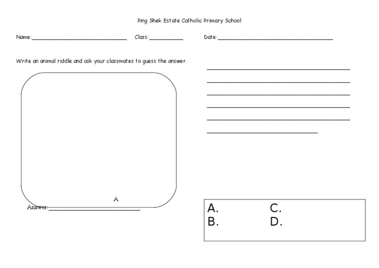 Animal Riddles | PDF