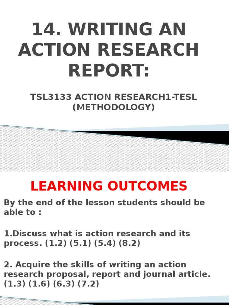 Writing An Action Research Report | PDF | Action Research | Survey ...