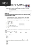 Prueba Logaritmos Segundo Medio | PDF | Logaritmo | Enseñanza de matemática