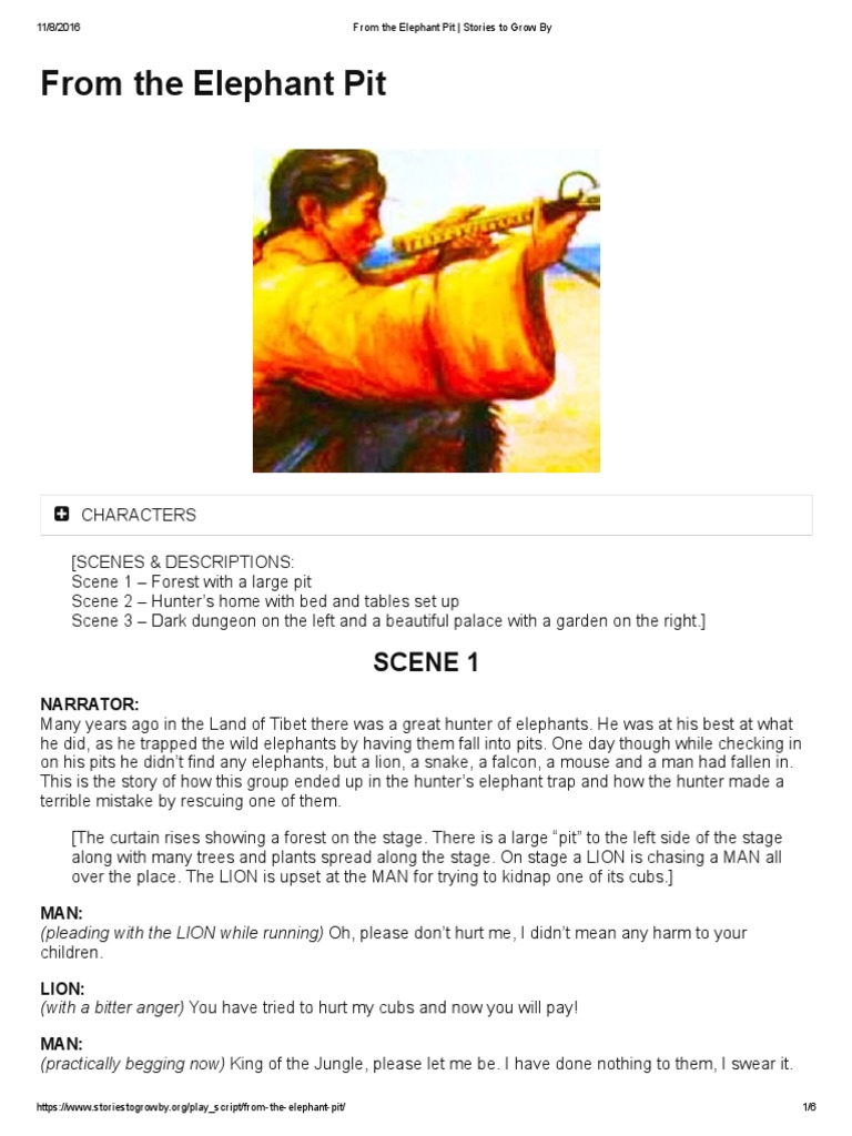 From The Elephant Pit Stories To Grow by | PDF | Hunting