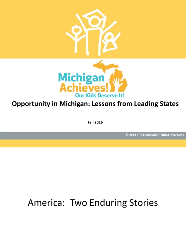 Opportunity in Michigan: Lessons From Leading States | PDF | National ...