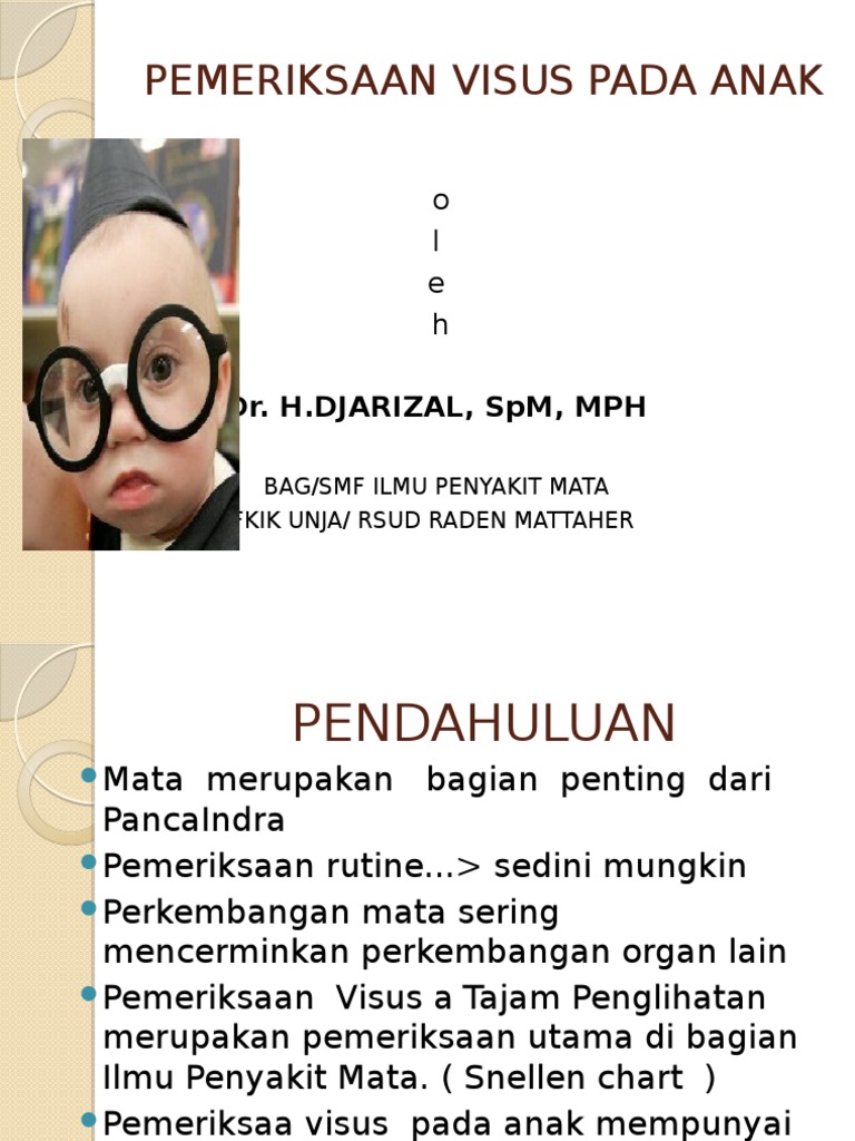 Pemeriksaan Visus Pada Anak | PDF