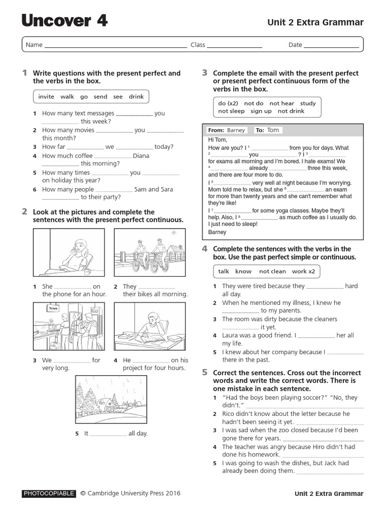 Unit 2 Grammar Extra