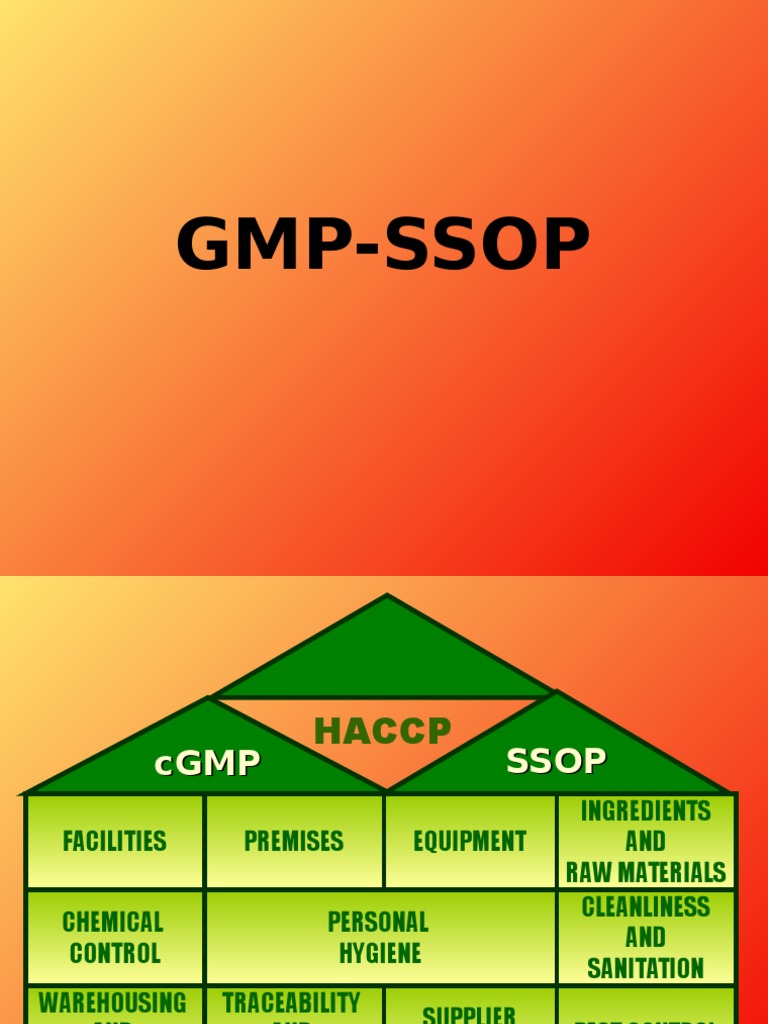 GMP Ssop | PDF | Hygiene | Warehouse