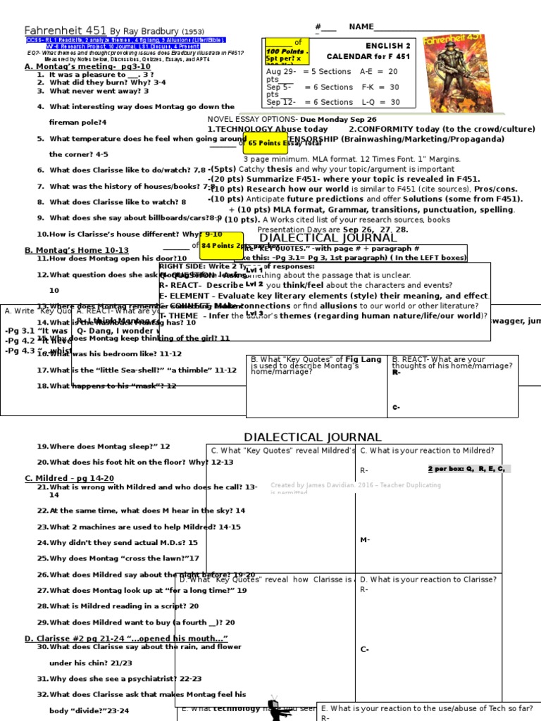 F451 Essay Topics and Guidelines | PDF