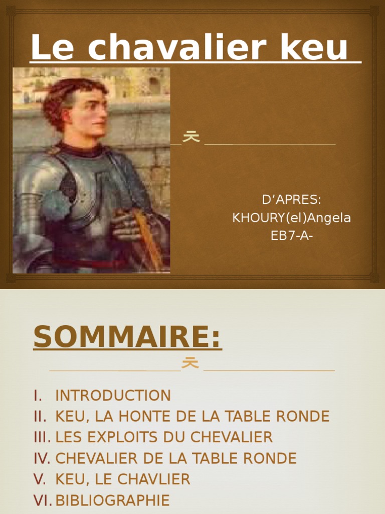 Keu, le Chevalier de la Table Ronde | PDF | Peuples légendaires ...