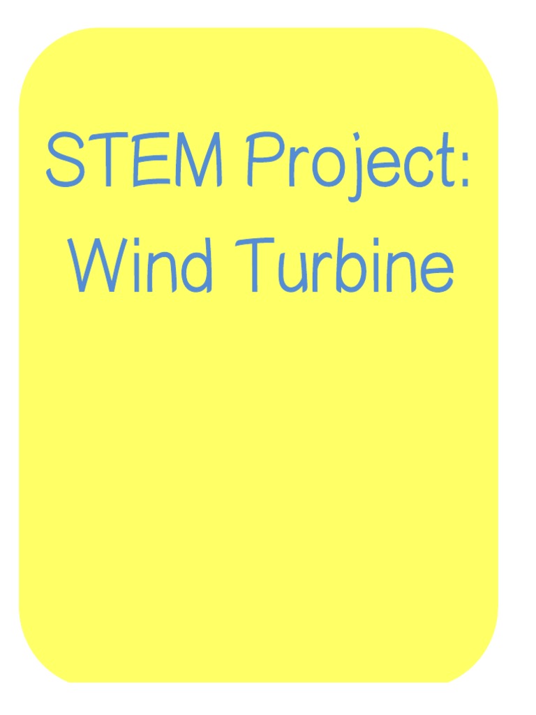 Wind Turbine Design Project Guide | PDF | Wind Power | Energy Development