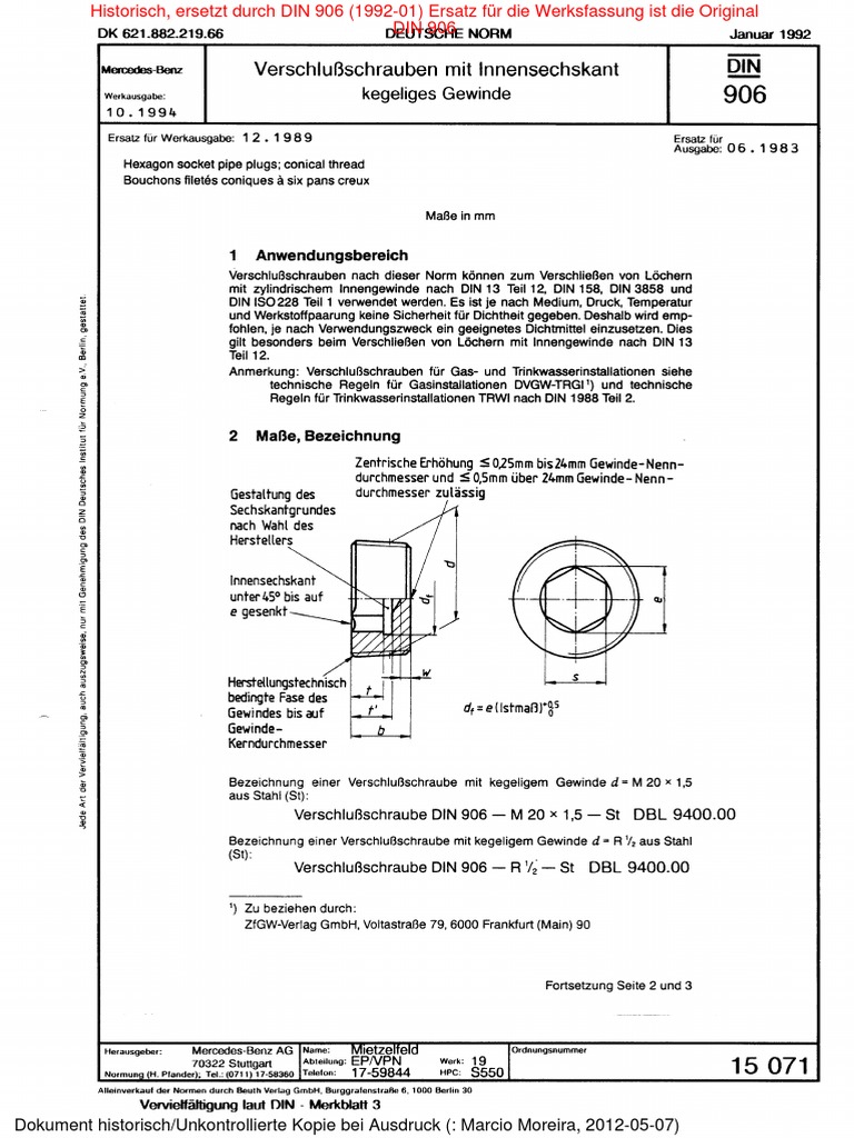 Din 906 PDF | PDF