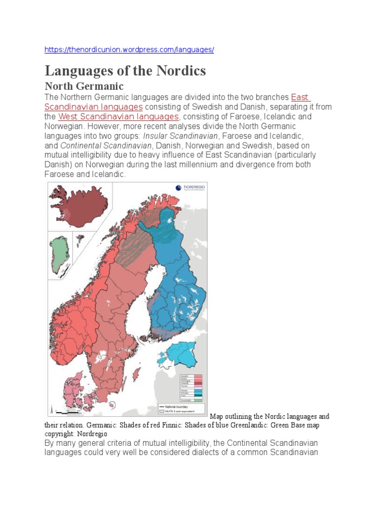 Languages of the Nordics | Scandinavia | Nordic Countries