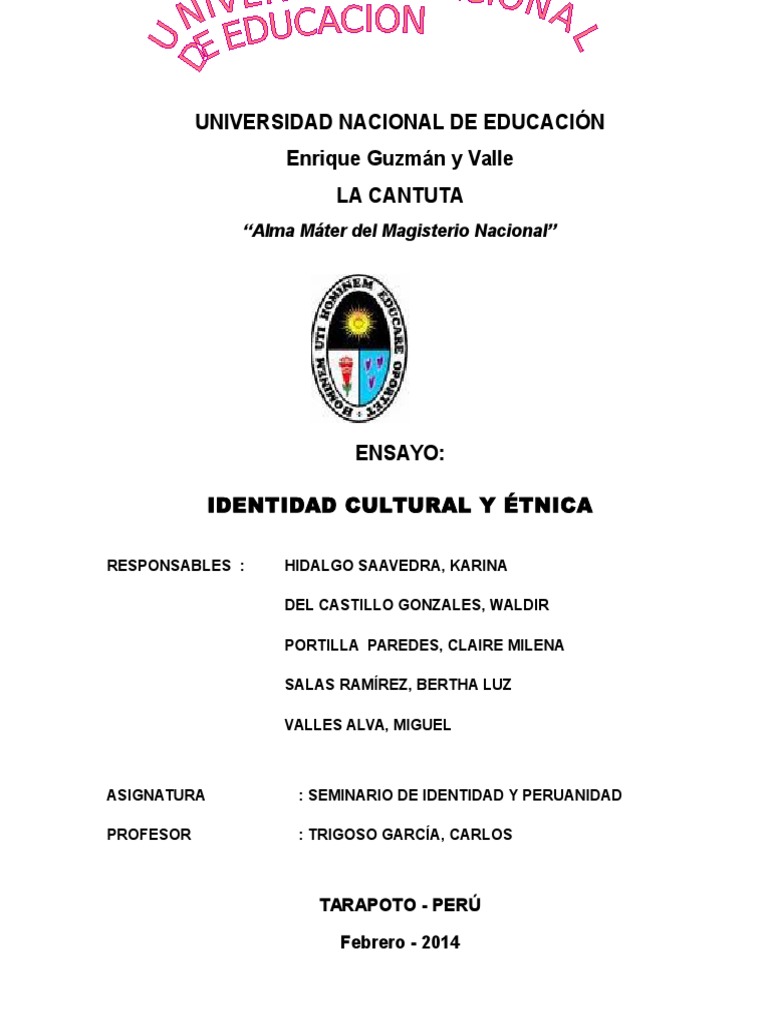 Ensayo Identidad Cultural y Étnica | PDF | Grupos étnicos | Discriminación