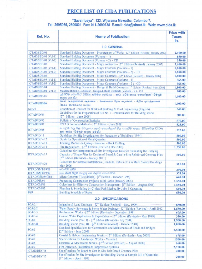 ICTAD-CIDA Publications PDF | PDF